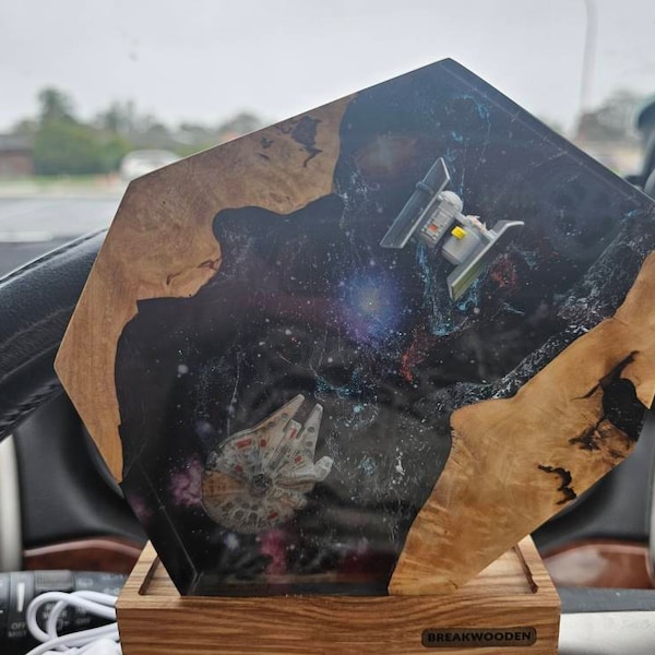 SPACESHIPS in INTERSTELLAR Resin Lamp, Desk Lamp, Galaxy Table Lamp ...