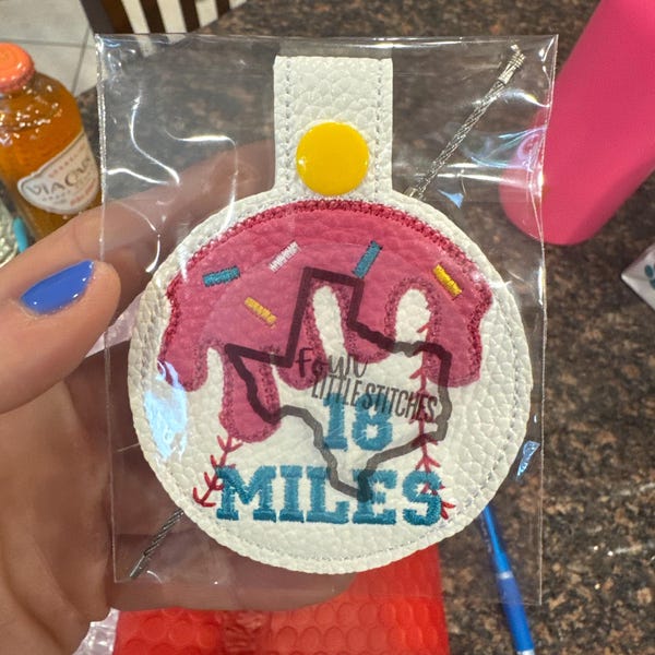 Baseball Drip, Drippy Bag Tag, Baseball Ice Cream Drip Bag Tag ...