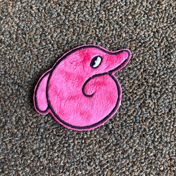 Fuzzy Worm on a String Patches - Iron on Embroidered Patches - Etsy