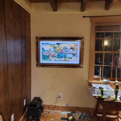 Colonial Style Ornate Wood Frame, Vintage Frame, Distressed White, Old ...