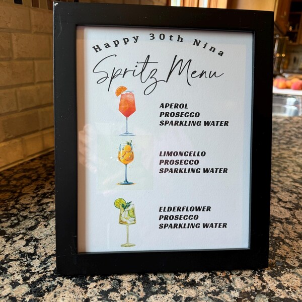 Baby Shower Signature Drink Sign, Bar Menu Template, Editable and ...