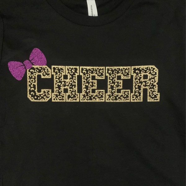 Cheer Leopard Pattern SVG/PNG/JPG, Leopard Pattern Cheerleading Girl ...
