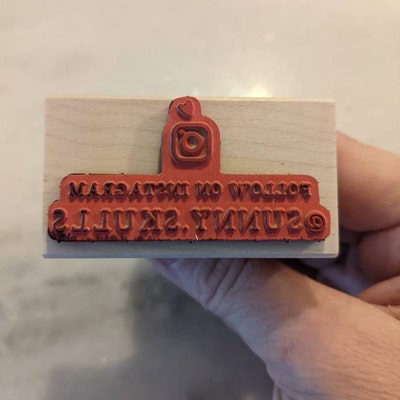 Social Media Stamp Instagram Stamp Small Business Stamp Logo Stamp ...