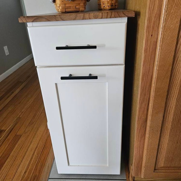 Double Trash Can Cabinet With Storage - Etsy