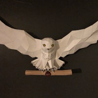 3D Origami Owl Papercraft Template (digital Files) - Etsy Canada