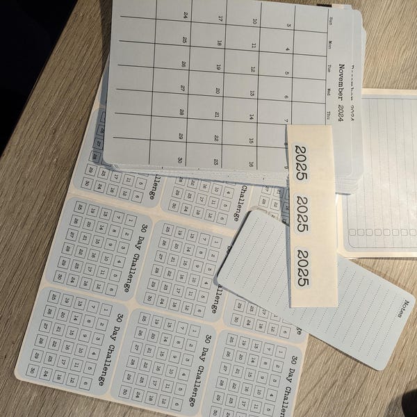 Large Calendar Stickers for Planners and Journals 2024, 2025, or 2026 ...