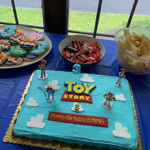 Personalized Fondant Plaque / Banner for Cake, Sign for Cake, Happy ...