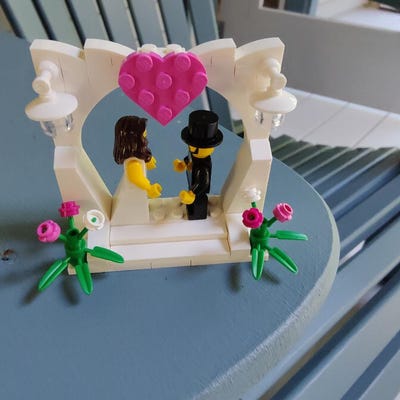 Heart Necklaces Unique Unusual Gift Made With Lego® Romantic Two-part ...