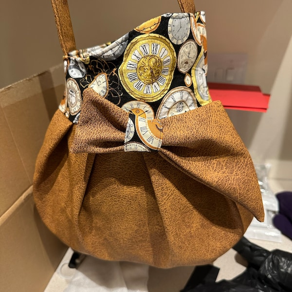 Vintage Bag PDF Sewing Pattern, 1940s Bow Trimmed Bag, Retro Sewing ...