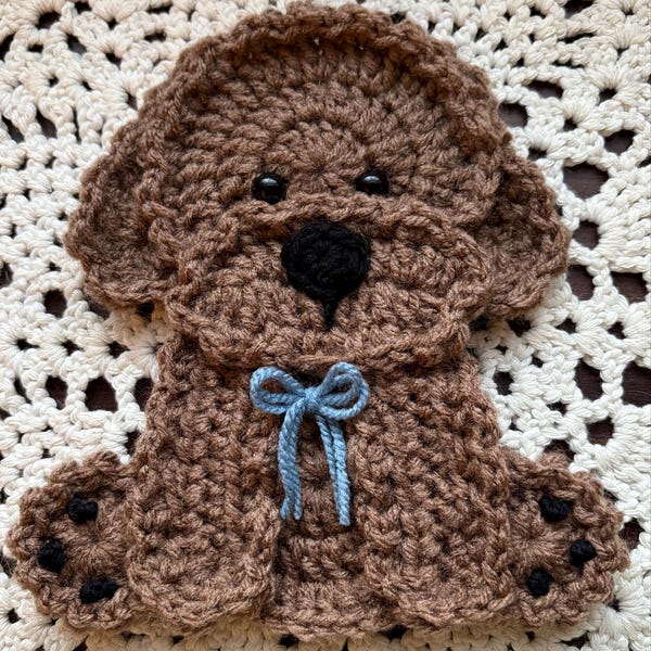 Crochet Pattern - INSTANT PDF DOWNLOAD - Crochet Golden Doodle - Nellas ...