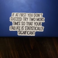 Funny Math Statistics Sticker, Math Laptop Stickers, Math Water Bottle ...