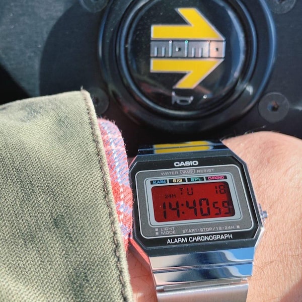 Casio A100 Strawberry Modified Custom Casio A100 With Red Numbers ...