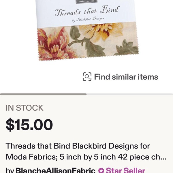 MODA "threads That Bind" Charm Pack by Blackbird Designs - Etsy