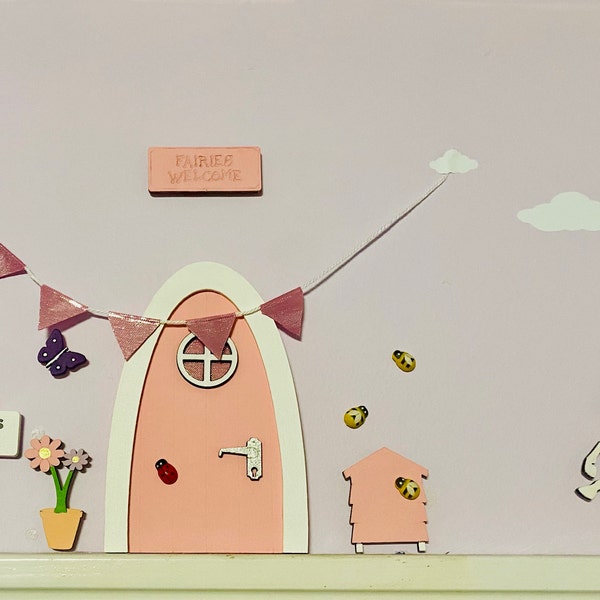 Personalised Elf Door Gonk Christmas Fairy Door Gnome Door or Woodland ...