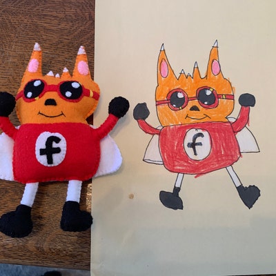 Toy by Drawing Custom Plush Сustomized Toy From сhild Picture - Etsy