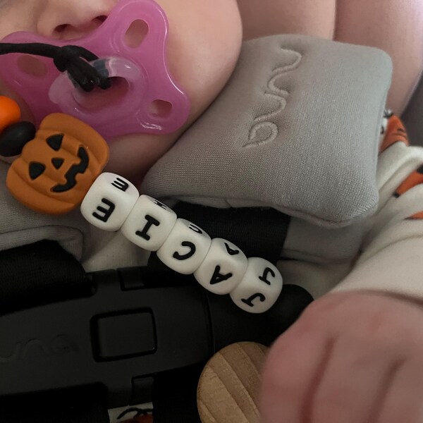 Personalized Custom Pacifier Clip Custom Baby Name Personalized Baby ...