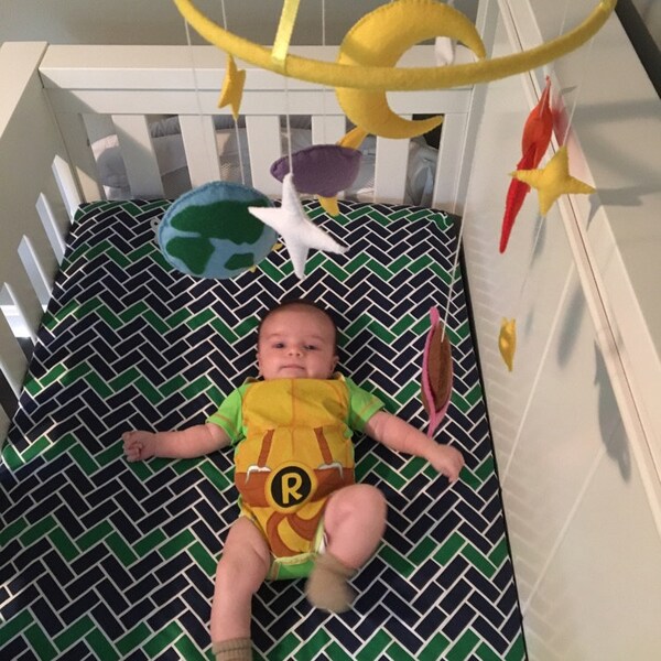 Cute Aliens Baby Crib Mobile Nursery, Funny Monsters Baby Crib Mobile ...