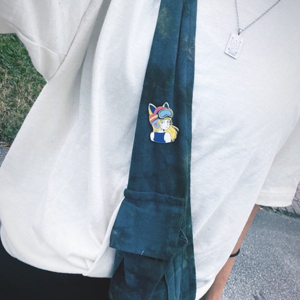 Anime Girl Enamel Pin 1 75 Etsy