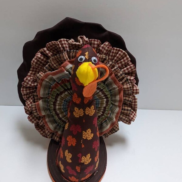 Vintage Sewing Pattern 10" Fabric Thanksgiving Turkey PDF Instant ...