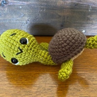 PATTERN: Shell the Baby Sea Turtle - Amigurumi Sea Turtle Pattern ...