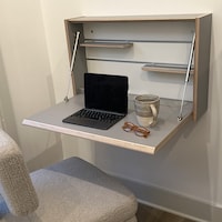 Office Desk Wall Mount Desk Secretary Desk Folding Desk Work - Etsy ...