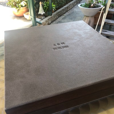 Wooden Clamshell Box, Photo Album Box, Luxury Keepsake Box, Custom Size ...