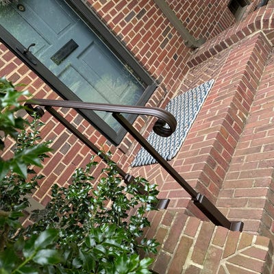 1 Step Wrought Iron Grab Handle for Doorways Modern Design - Etsy