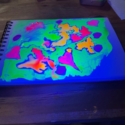 New FLUORESCENTS Jazper Stardust Handmade Watercolor Half Pan - Etsy