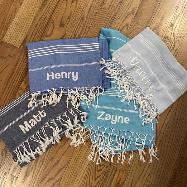 Personalized Beach Towel, Custom Name Beach Towels for Kids and Adults ...