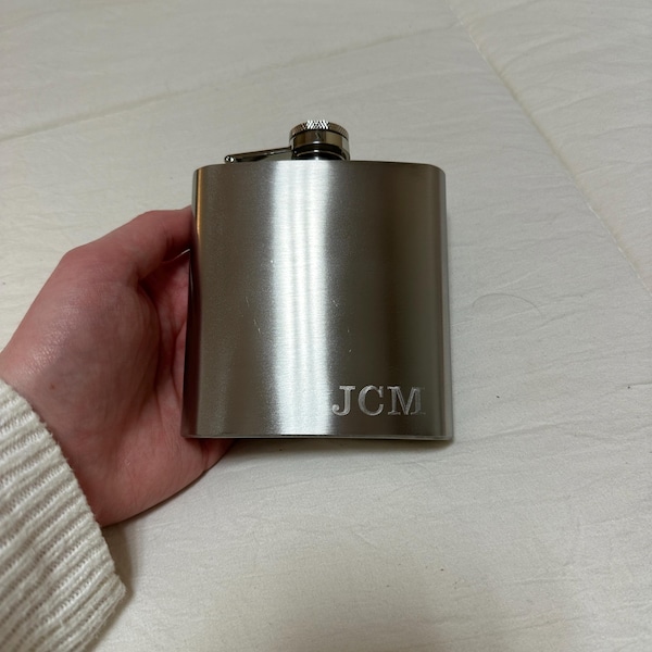 Personalized Flask for Men, Stainless Steel Flask Engraved With Custom ...