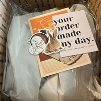 Girl Get Ready to Do Packaging Stickers Business Branding Small Shop ...