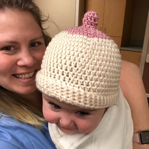 Breastfeeding Baby Hat (skull Cap Beanie) Newborn to 12 Months - Etsy
