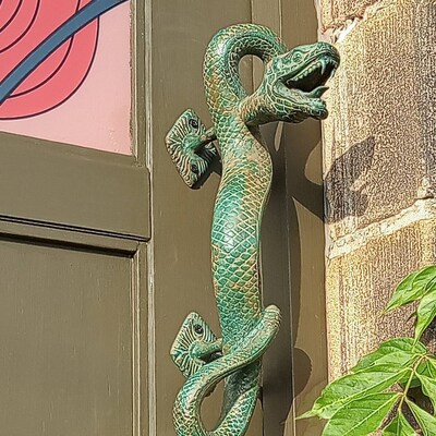 2 Solid Brass Dragon Cabinet Handles Solid Brass Door Handle - Etsy