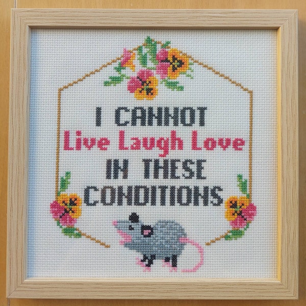 Snarky Cross Stitch Pattern PDF, Bitch Face Sassy Adult Rude Subversive ...