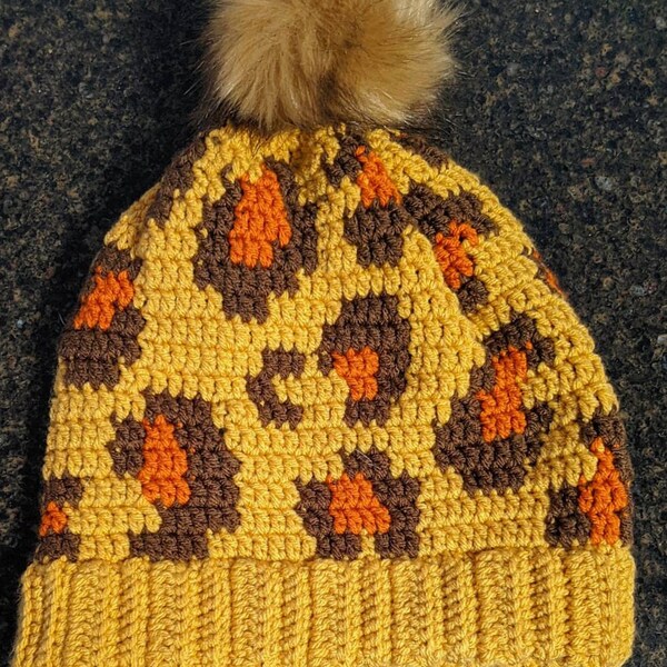 Leopard SLOUCH // Crochet Pattern, Leopard Print, Cheetah, Crochet ...