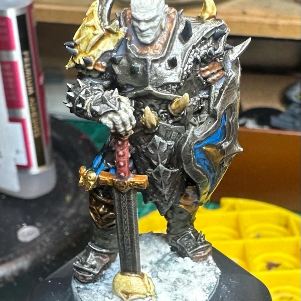 Orc Orog / Half-orc Fighter Barbarian DND Resin 28mm Scale Dungeons ...