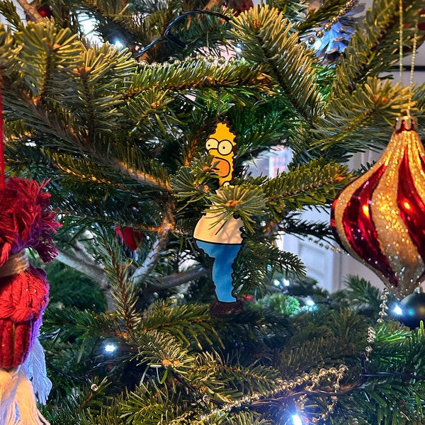 Homer Simpson Hanging Christmas Tree Decoration - the Simpsons Bush ...