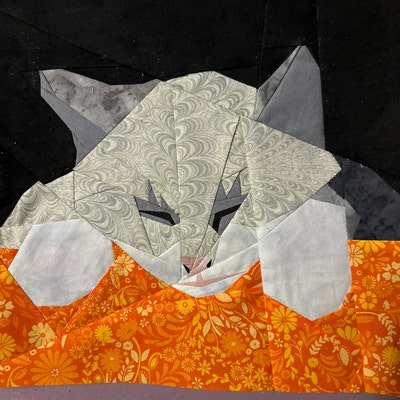 Spotted Cat Paper-piecing Pattern, PDF - Etsy