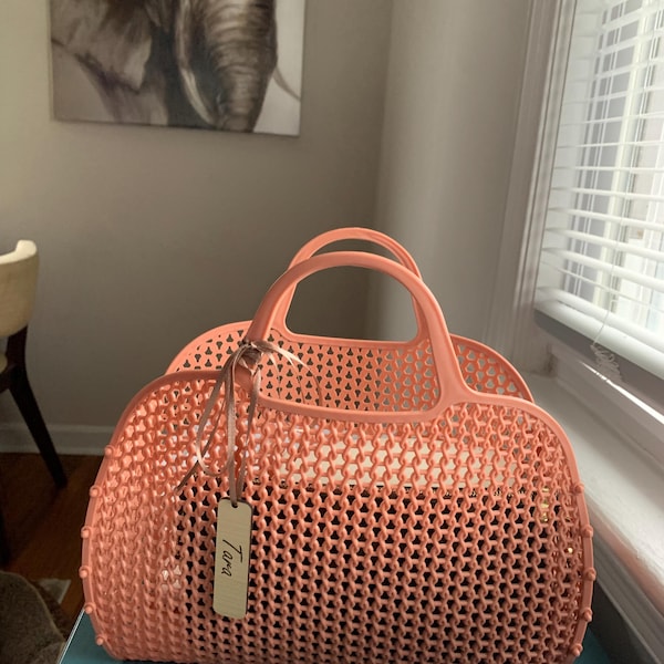 Jelly Plastic Purses Tote Bags, Custom Jelly Basket, Retro Bag, Jelly ...
