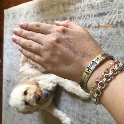 Custom Ogham Copper Cuff Bracelet, Personalized Ogham Bracelet, Irish ...