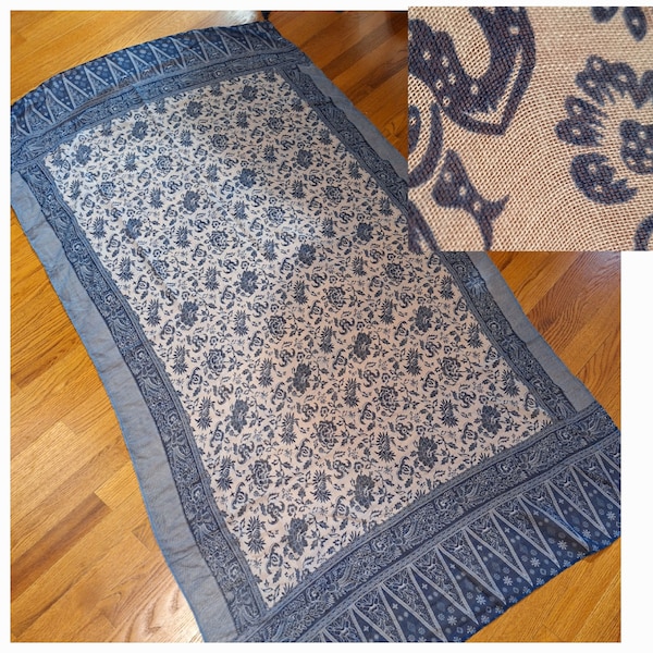 Amazing Soft Blue White Headscarf TICHEL, Hair Snood, Head Scarf, Head ...