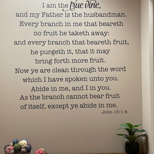 Custom Bible Verse Wall Decal: Personalized Scripture Vinyl Lettering ...