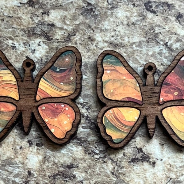 Lightning Bolt Inlay Earring Bundle Laser Cut File Digital Download SVG ...