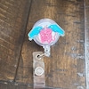 Floral Fetus Badge Reel, L&D Nurse Gift, Labor Delivery Nurse Accessory ...