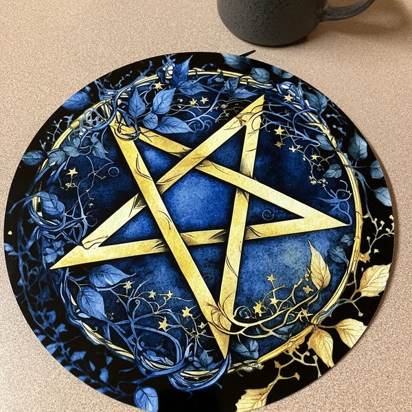 Wiccan Star, Pentagram Wreath Sign, Pentagram Wall Hanging, Pentagram ...