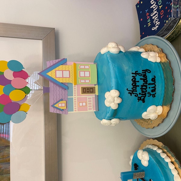 Disney's UP House Cake Topper - Carl & Ellie Inspired Centerpiece ...