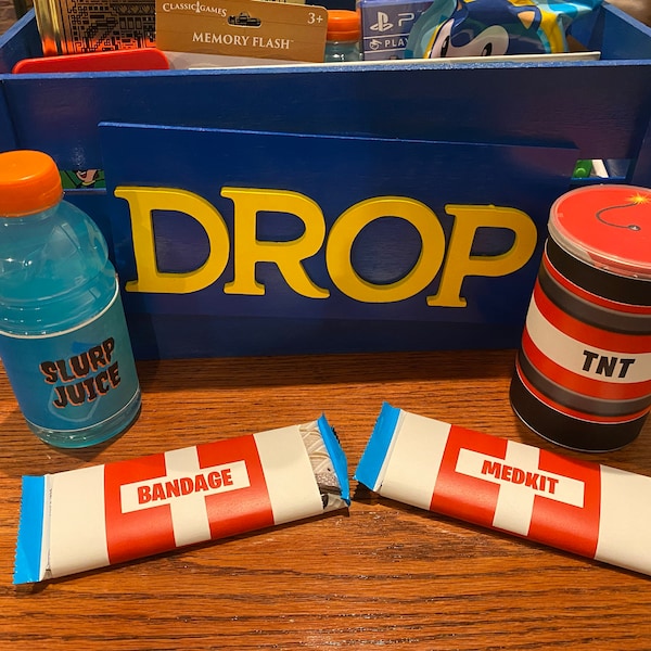 Gamer Slurp Labels -printable Labels [INSTANT DOWNLOAD] -gamer Gatorade ...