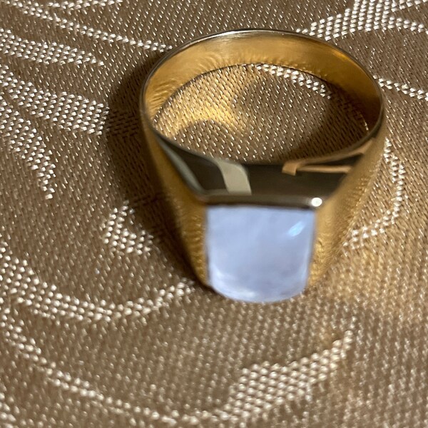 Mens Moonstone Ring, Gemstone Signet Ring, 925 Solid Sterling Silver ...