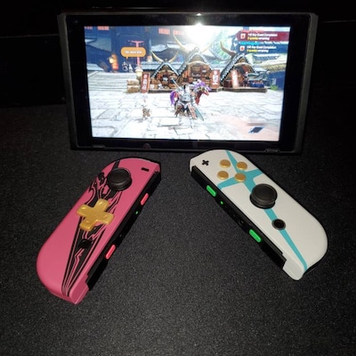 Custom Xenoblade Chronicles Mythra Pyra Themed Nintendo Switch Joy-con ...