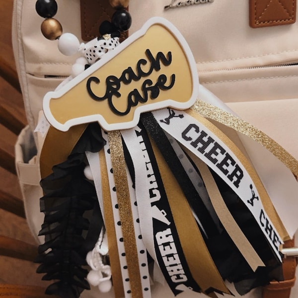 Cheer Bogg Bag Tag, Cheerleader Tassel Charm Sport Duffle Bag, Gym Bag ...